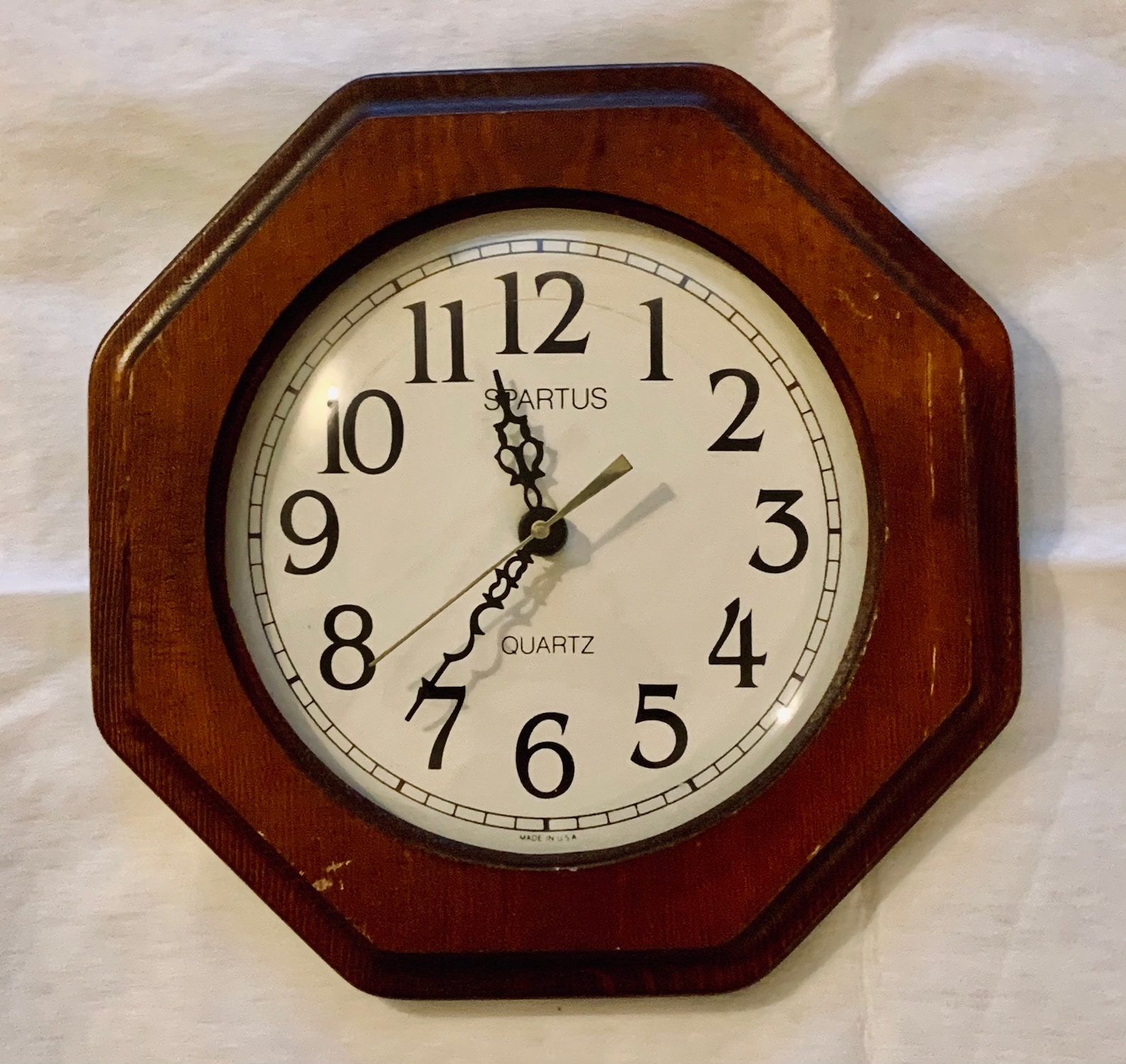SPARTUS MODEL 7952 Vintage Wall Clock USA Made Works Good | Etsy