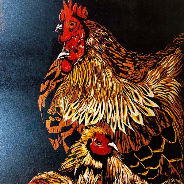 Woodcut Print - Etsy