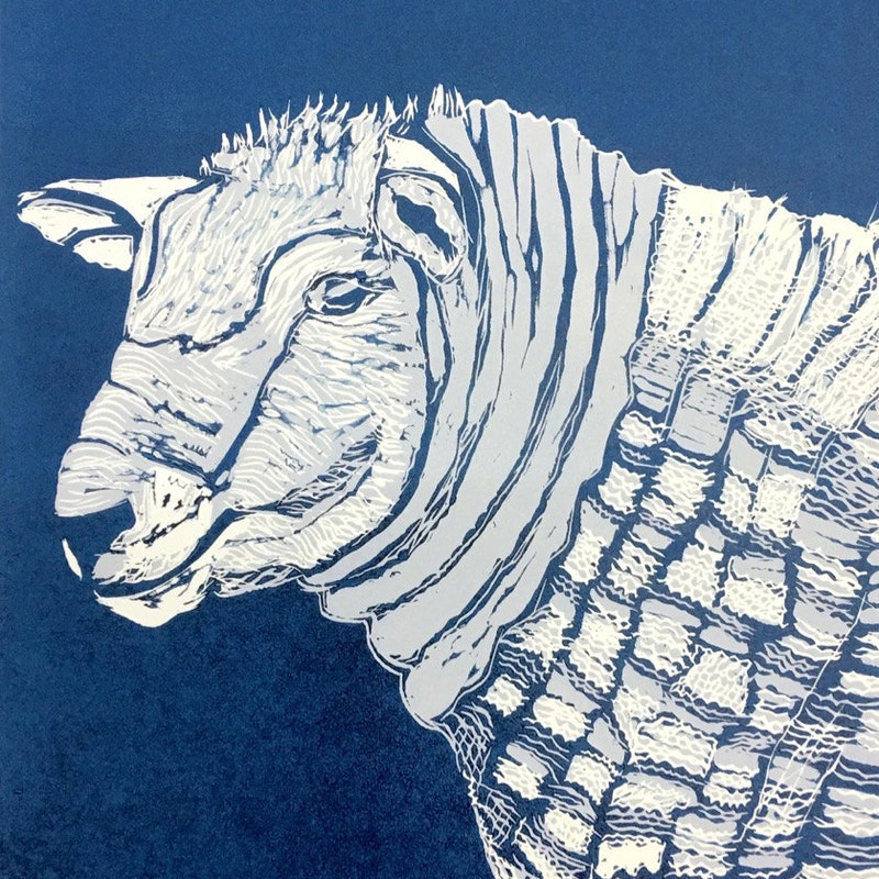 Reduction Woodcut - Etsy