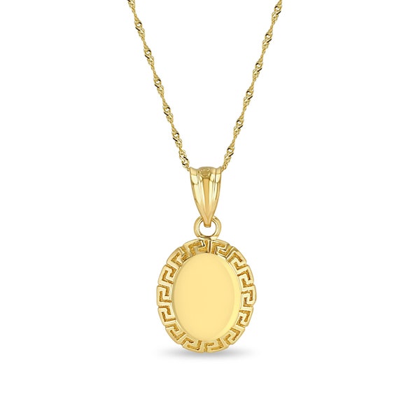 Gold Disc Pendant - Etsy