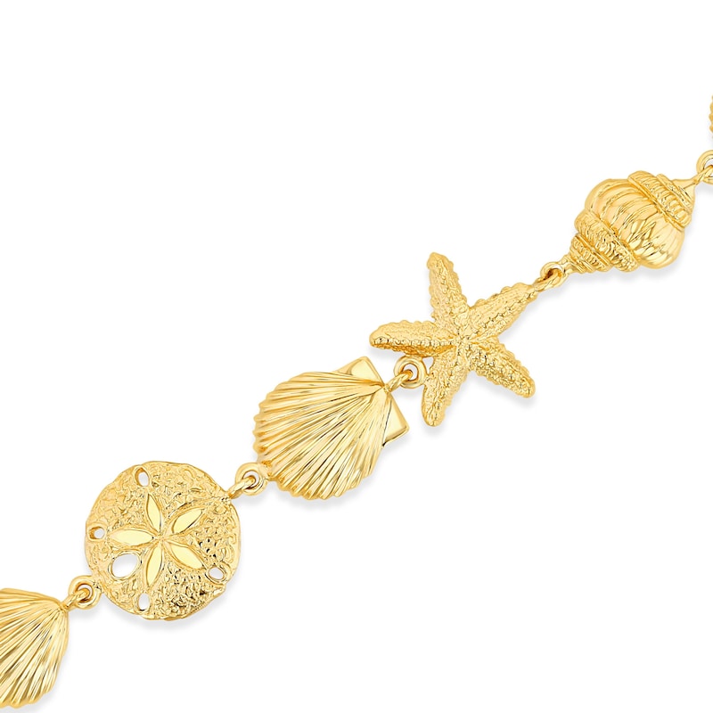 Gold Seashell Bracelet - Etsy