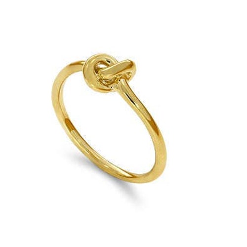 14k Solid Gold Knot Ring. Love Knot Ring. - Etsy