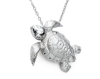 Sterling SIlver Turtle Turtle Turtle Jewelry Turtle | Etsy