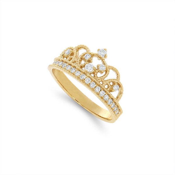 Gold Crown Ring - Etsy