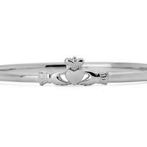 14K Gold Claddagh Bangle Claddagh Bangle Claddagh Jewelry | Etsy