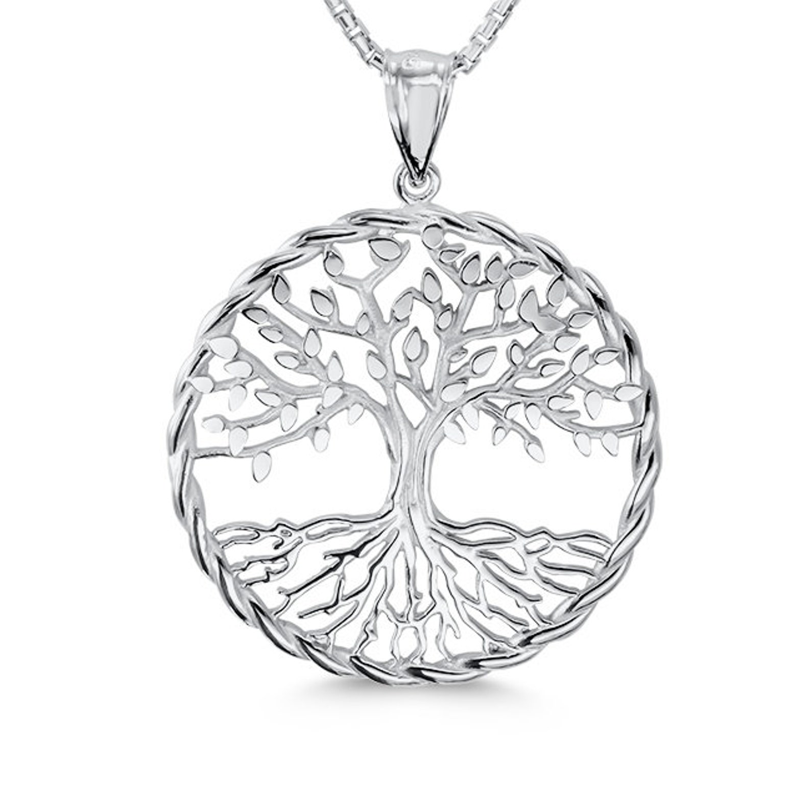Sterling Silver Tree of Life Pendant on 20 Sterling - Etsy