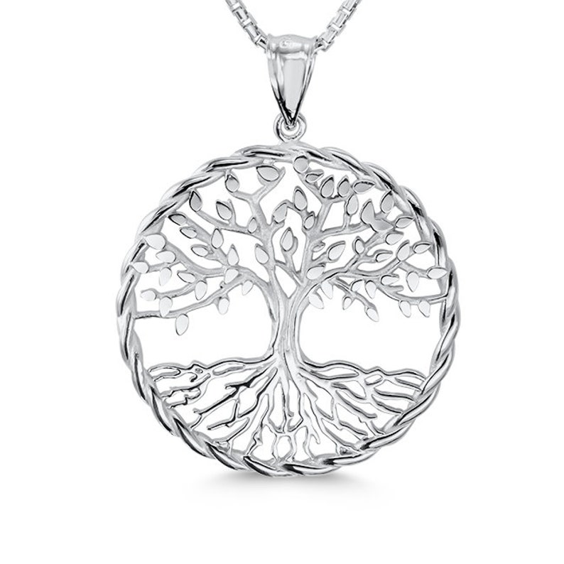 Sterling Silver Tree of Life Pendant on 20 Sterling - Etsy