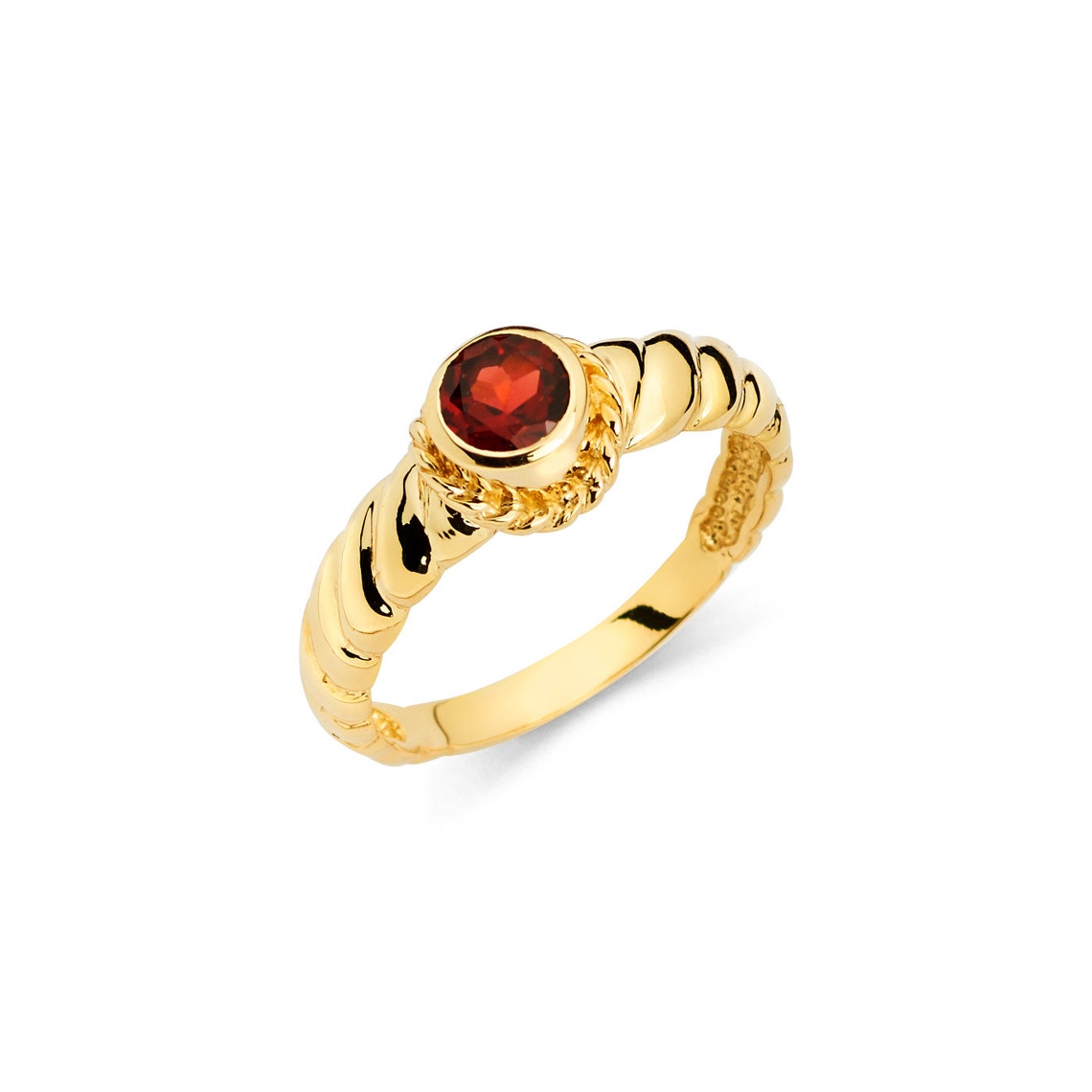 14K Gold Garnet Ring Garnet Ring Gold Ring Garnet Jewelry - Etsy