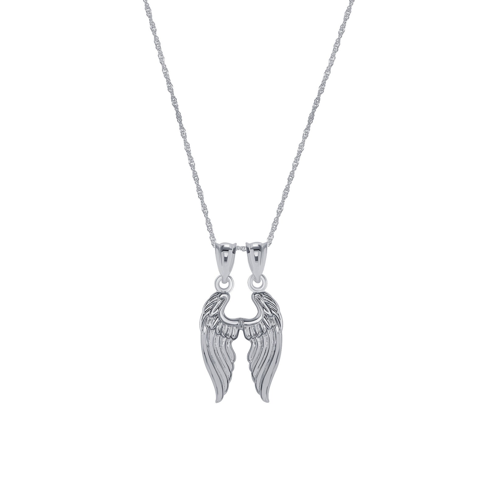 14k Solid Gold Break Apart Angel Wing Pendants. Angel Wings. - Etsy