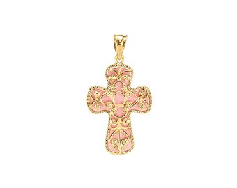 Rose Gold Tone Cross - Etsy
