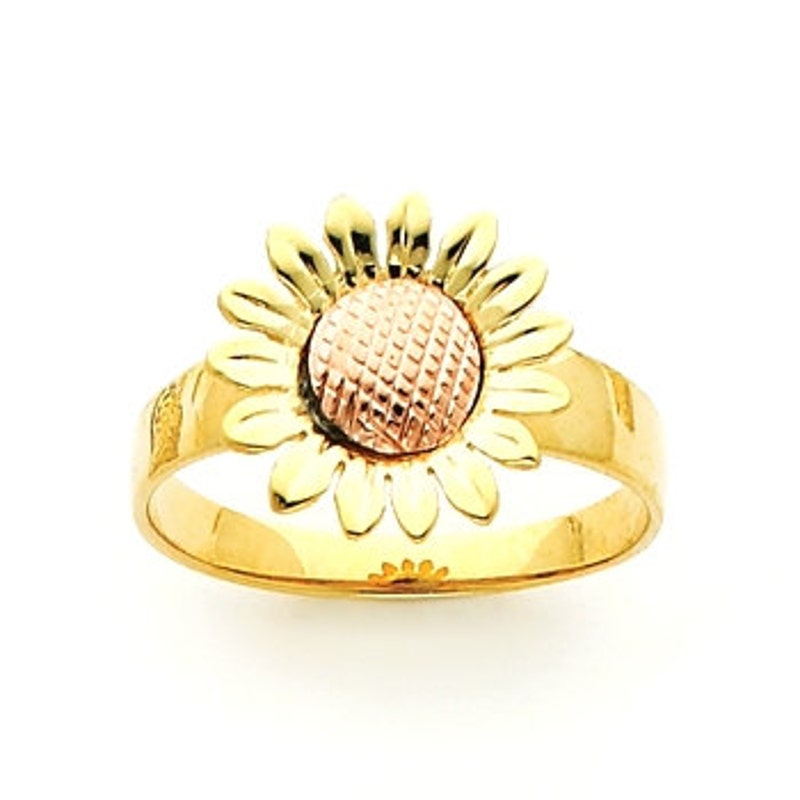 Sunflower Ring - Etsy