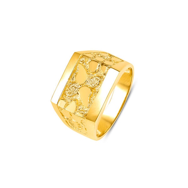 Gold Nugget Ring - Etsy