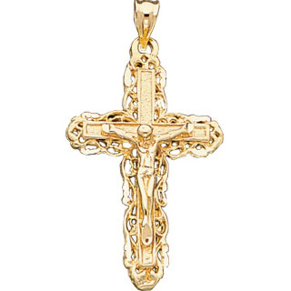 14k Gold Crucifix - Etsy