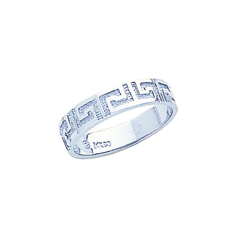 14k Yellow Gold Greek Key Design Ring. - Etsy