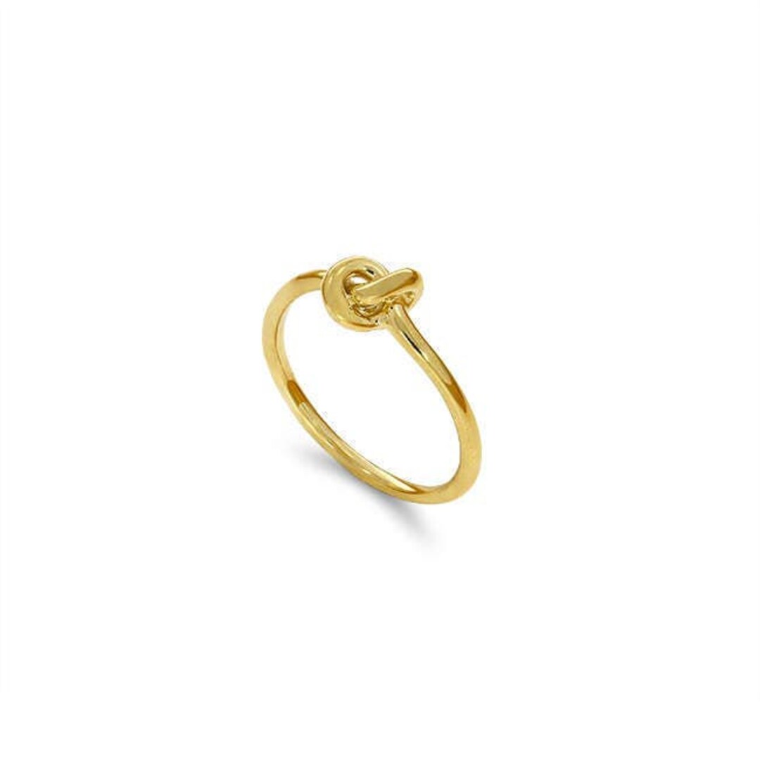 14k Solid Gold Knot Ring. Love Knot Ring. - Etsy