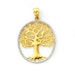14K Gold Two-tone Tree of Life Oval Pendant - Etsy