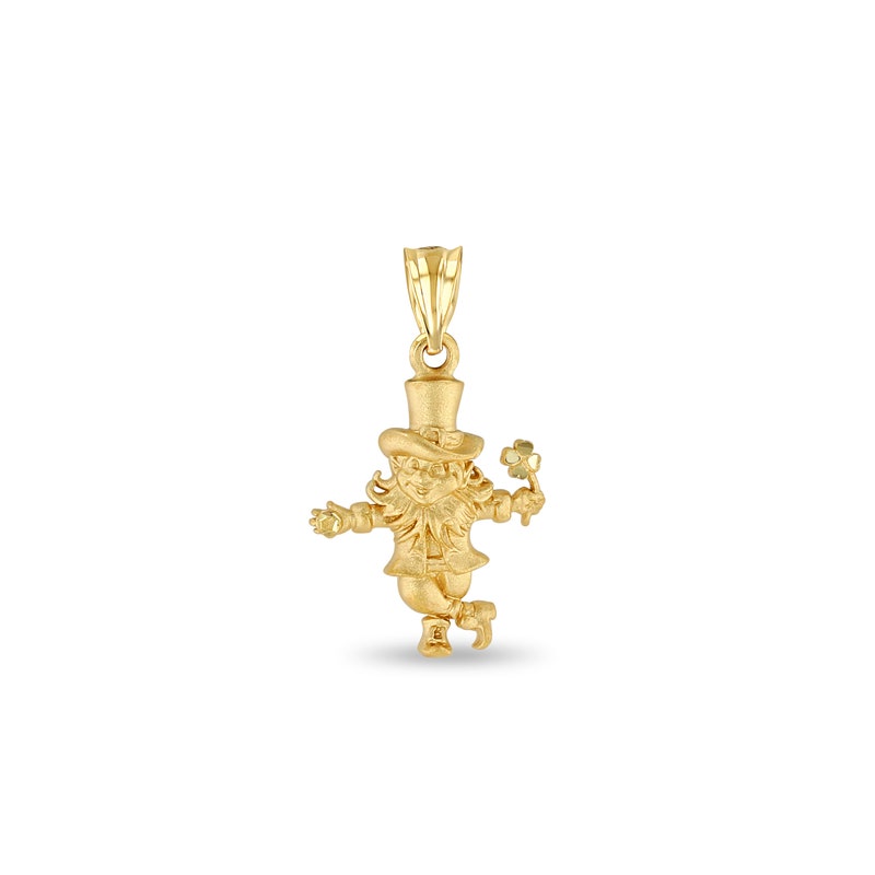Leprechaun Gold Pendant - Etsy