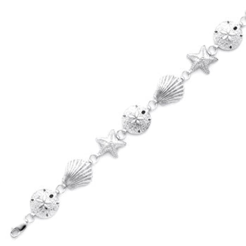 Silver Seashell Bracelet - Etsy