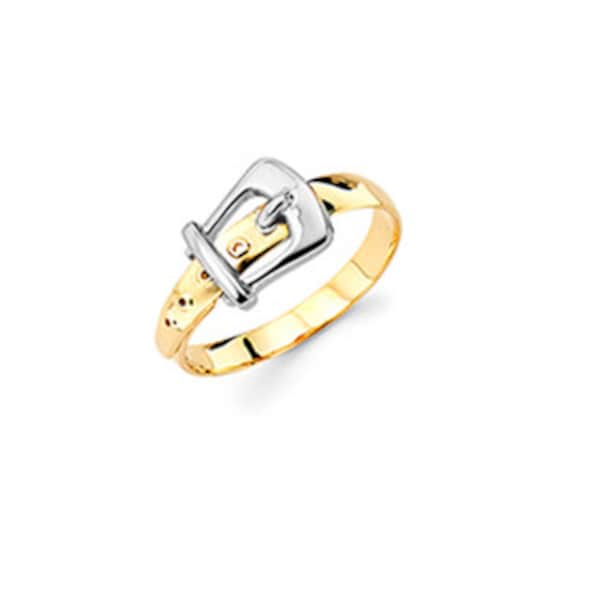 Gold Buckle Ring - Etsy