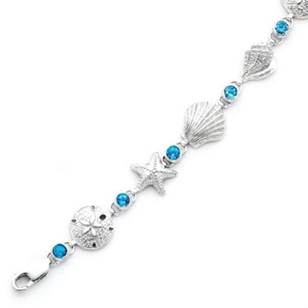 Silver Seashell Bracelet - Etsy