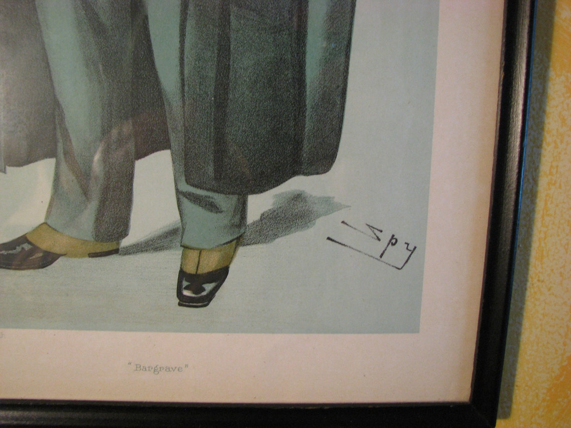 Antique Vanity Fair Legal Print bargrave - Etsy