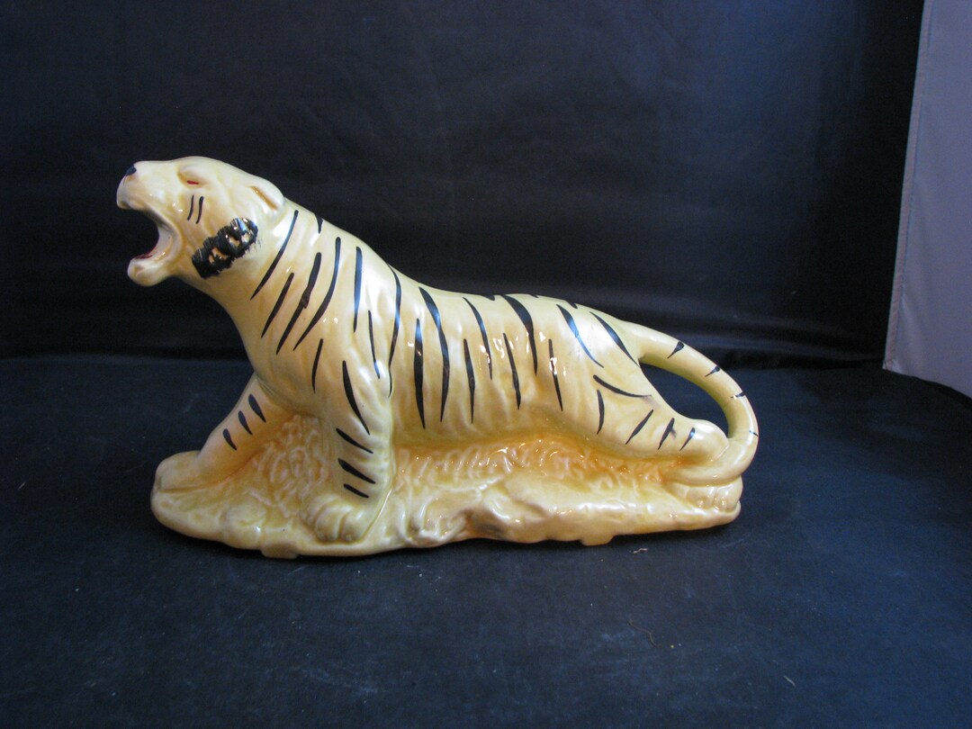 Mid Century Roaring Tiger Planter - Etsy