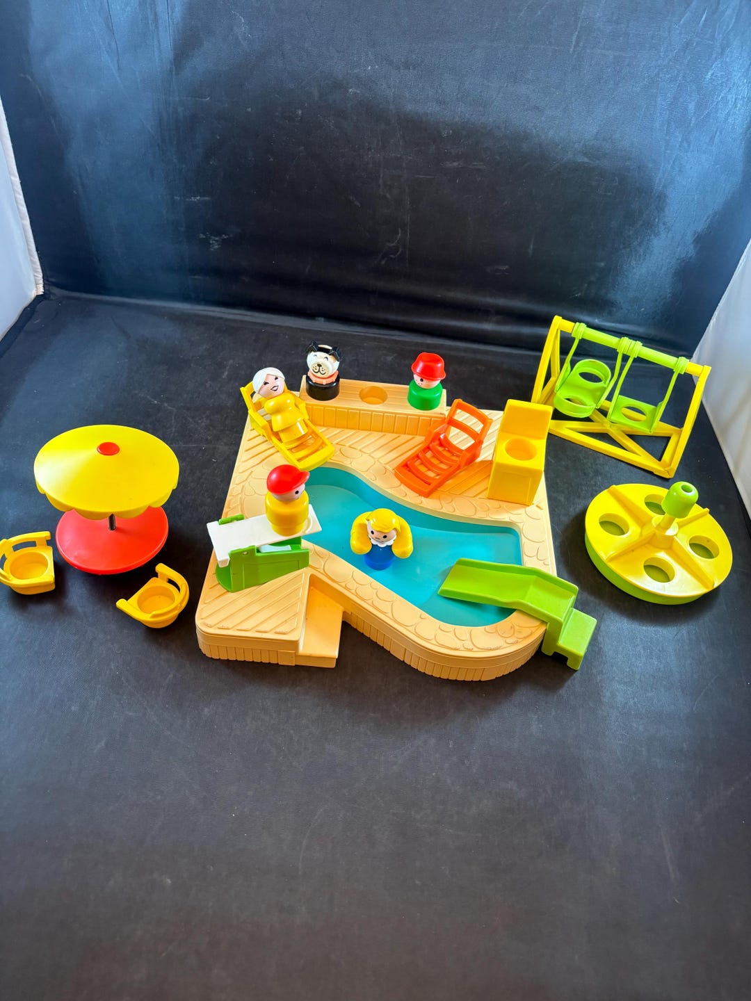 Vintage Fisher Price Little People Swimming Pool - Etsy