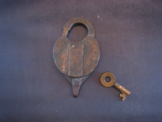 W. Bohannan Brooklyn Brass Lock W/ Key Working Circa 1870-1885 - Etsy