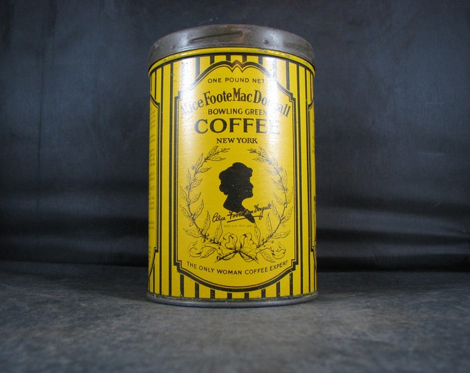 Vintage Alice Foote Macdougall Coffee Tin - Etsy