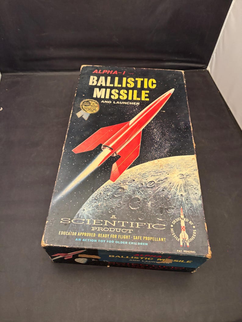 Vintage Alpha-1 Ballistic Missile Rocket With Original Box - Etsy