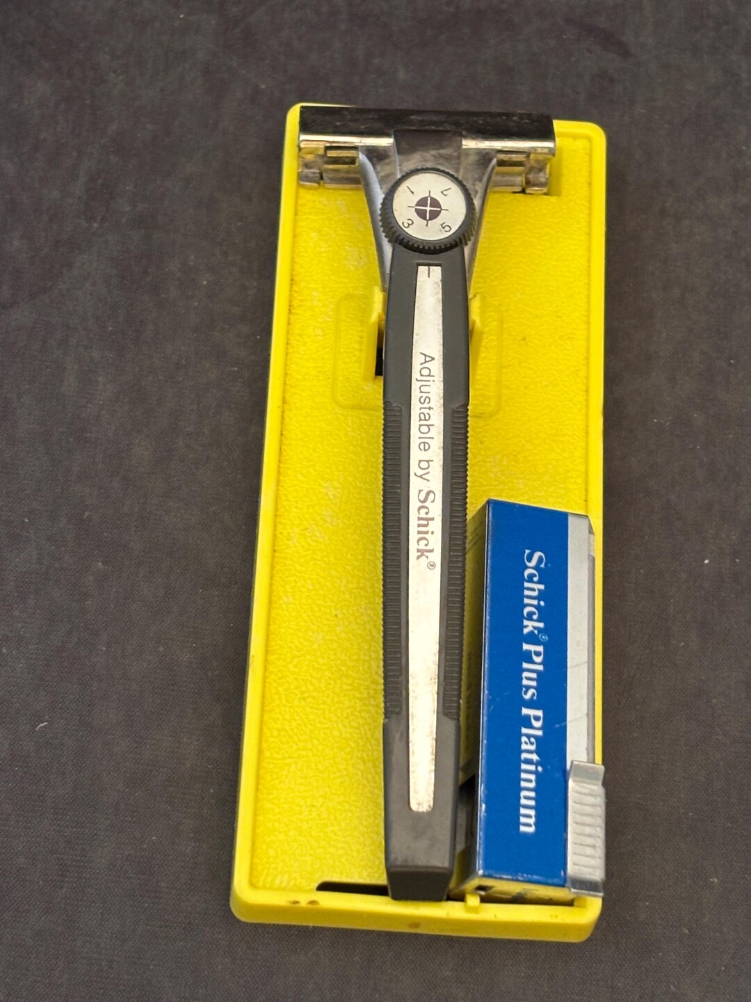 Vintage Schick Adjustable Injector Razor and Schick Plus Platinum Blade ...