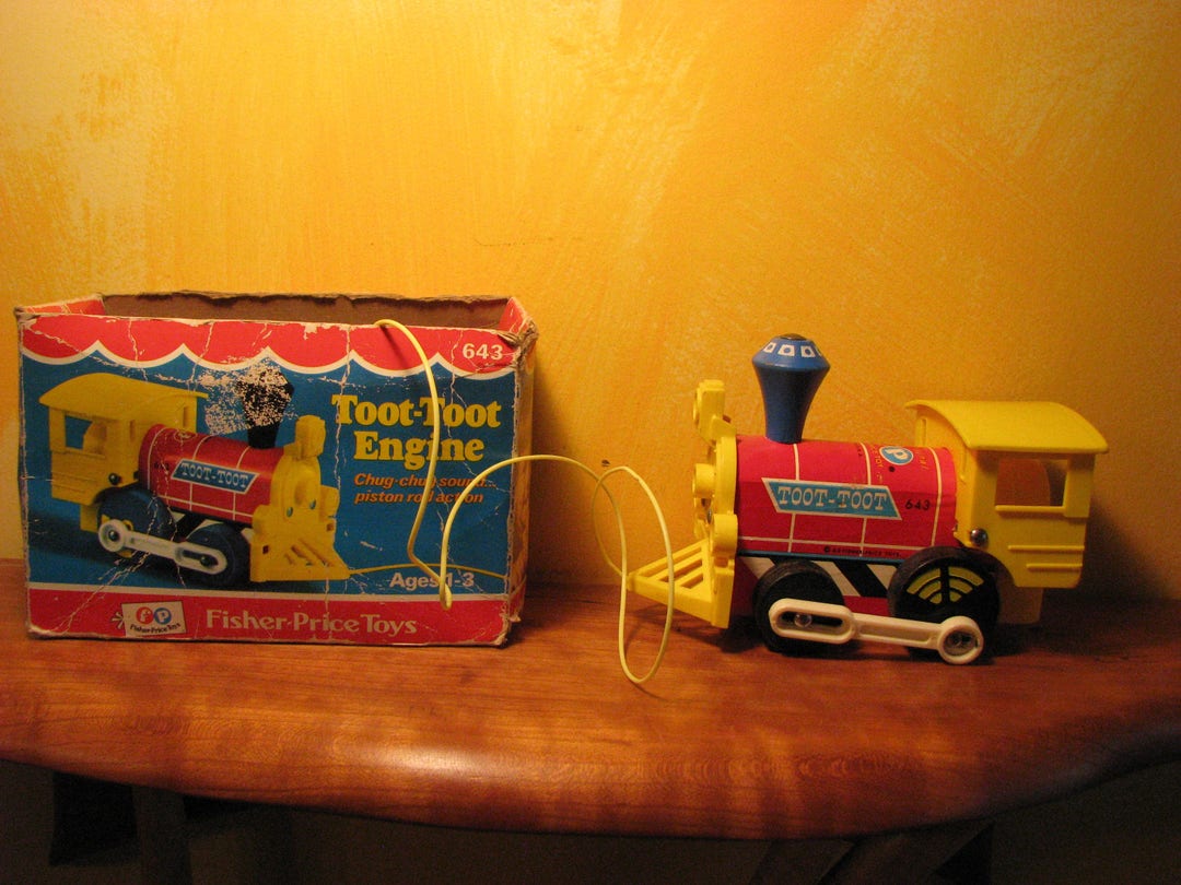 Vintage Fisher Price Toot-toot Engine No. 643 - Etsy