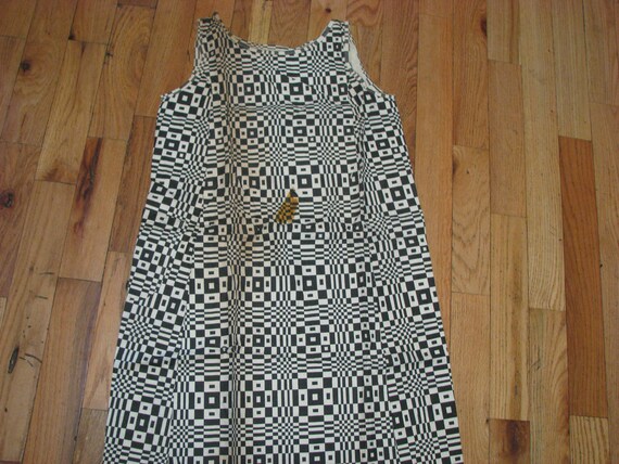 1966 Scott Paper Dress, Op Art Print, 'Paper Caper' N… - Gem