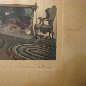 Vintage Wallace Nutting Print - "mending" - Etsy