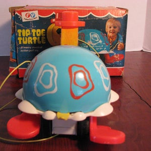 Vintage Fisher Price Tip-toe Turtle No. 773 - Etsy