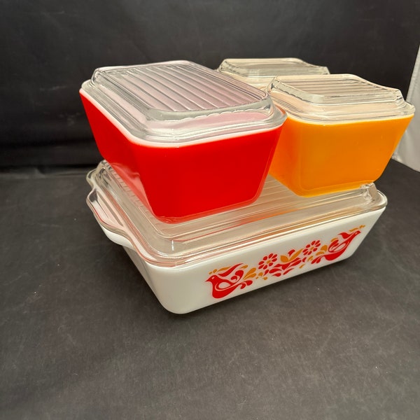 Pyrex Refrigerator Set - Etsy