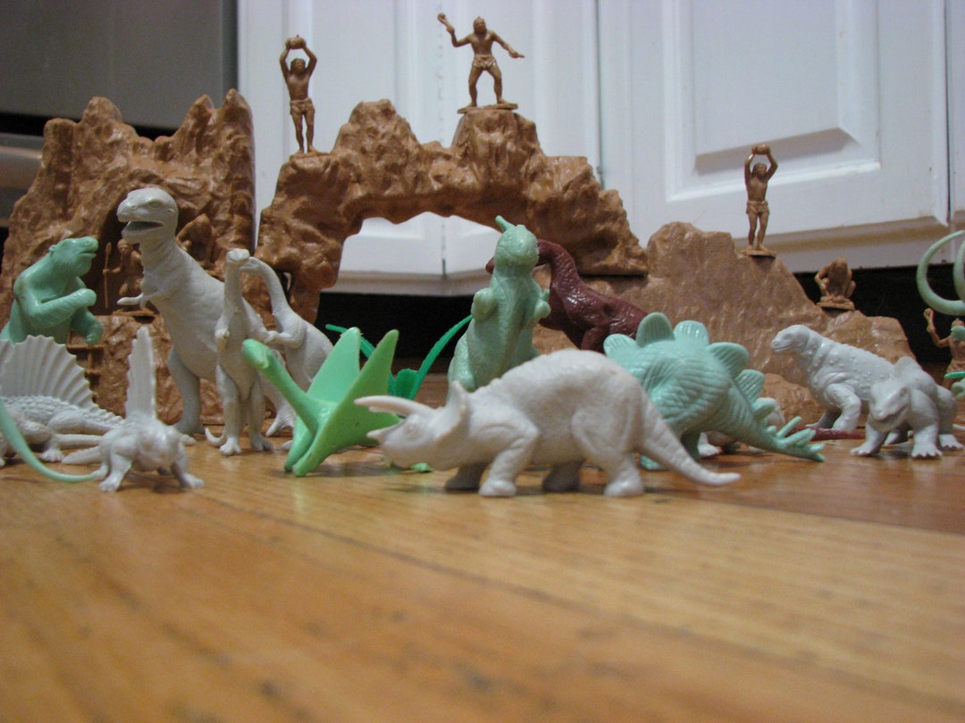 Vintage Marx Prehistoric Playset With Original Box - Etsy