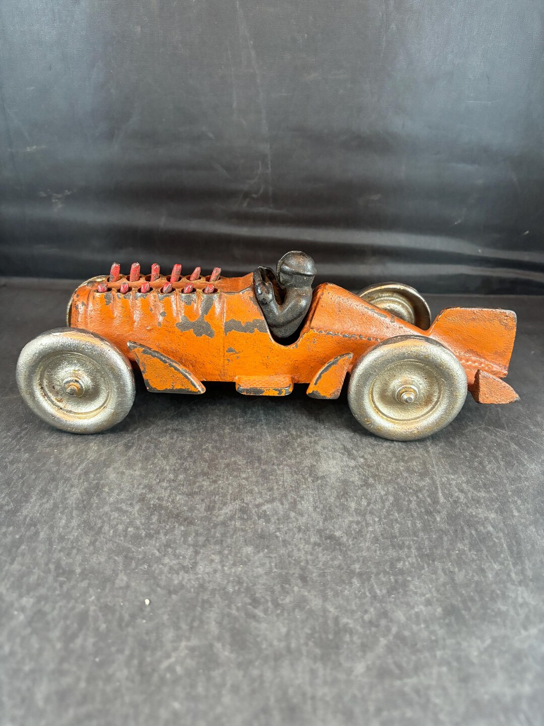 Vintage Hurley Cast Iron Race Car With Mechanical Pistons - Etsy