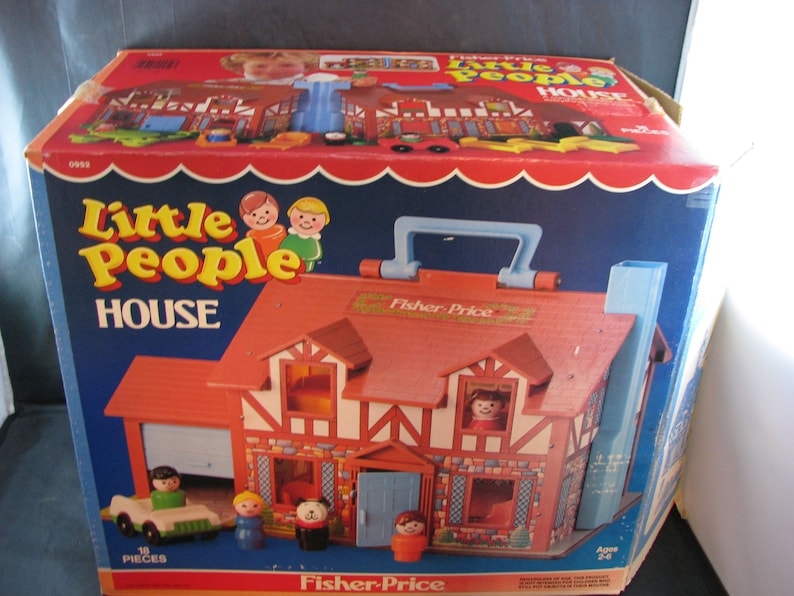 Vintage Fisher Price Little People House With Original Box - Etsy
