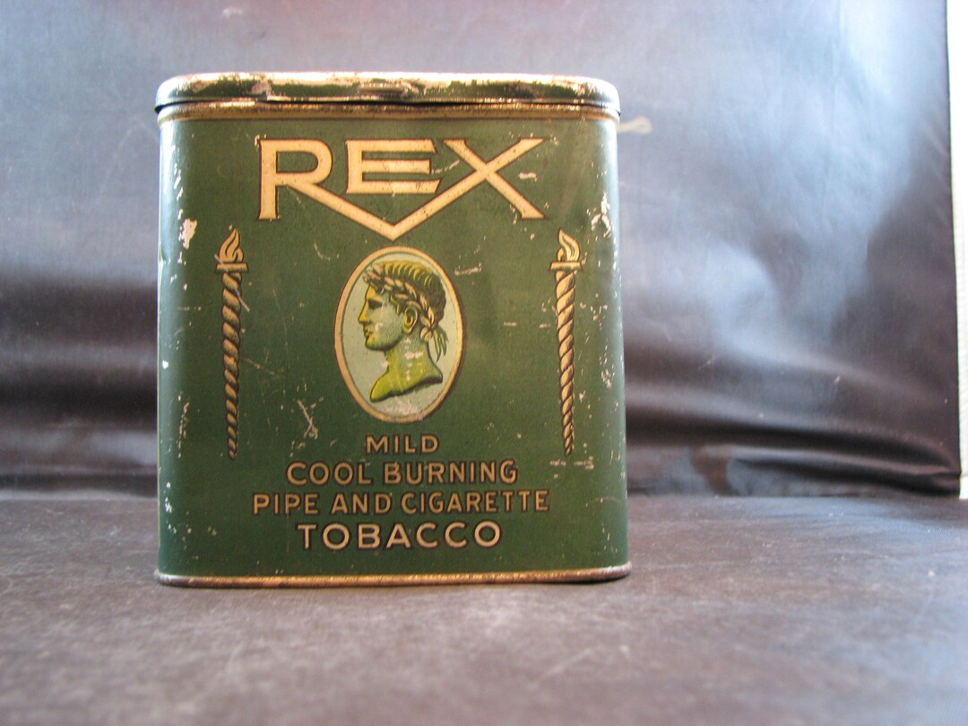 Vintage Rex Tobacco Tin - Etsy