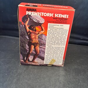 1972 Aurora Prehistoric Scenes Neanderthal Man Model - Etsy