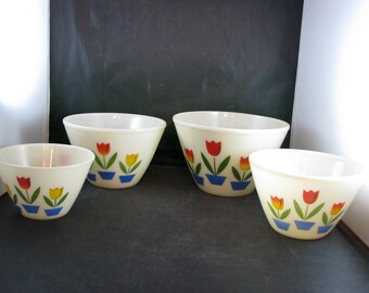 Fire King Tulip - Etsy