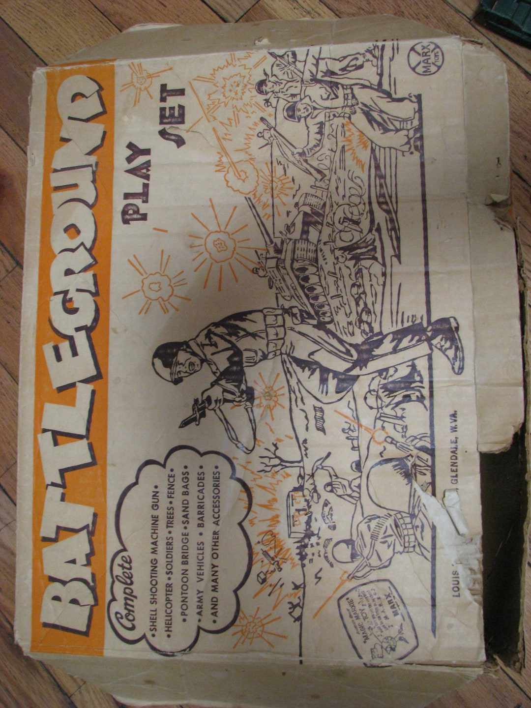 Vintage Marx Battleground Playset With Original Box - Etsy