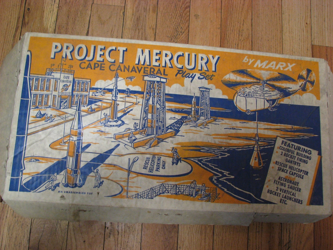 Vintage Marx Project Mercury Cape Canaveral Playset With Original Box - Etsy
