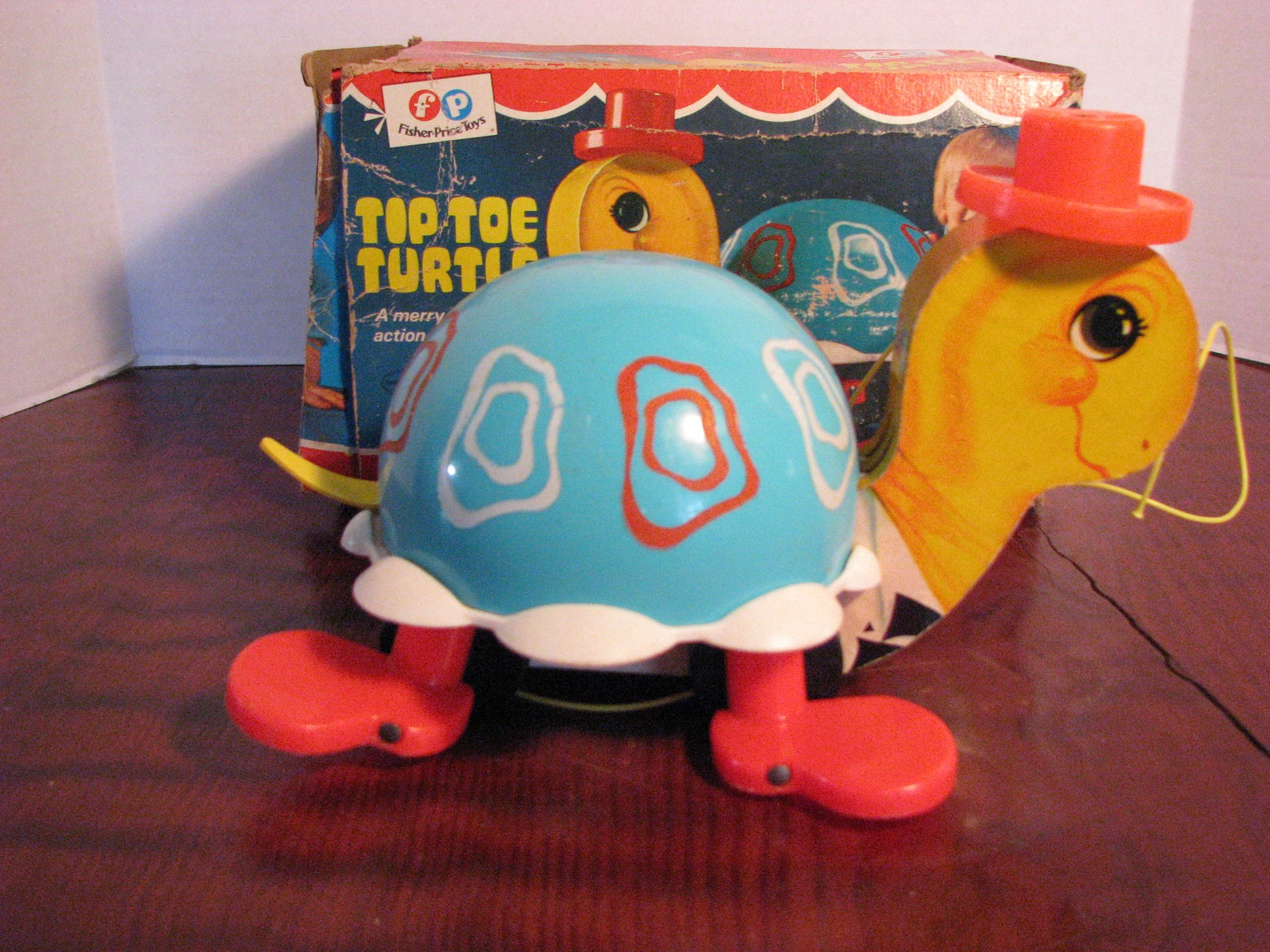 Vintage Fisher Price Tip-toe Turtle No. 773 | Etsy