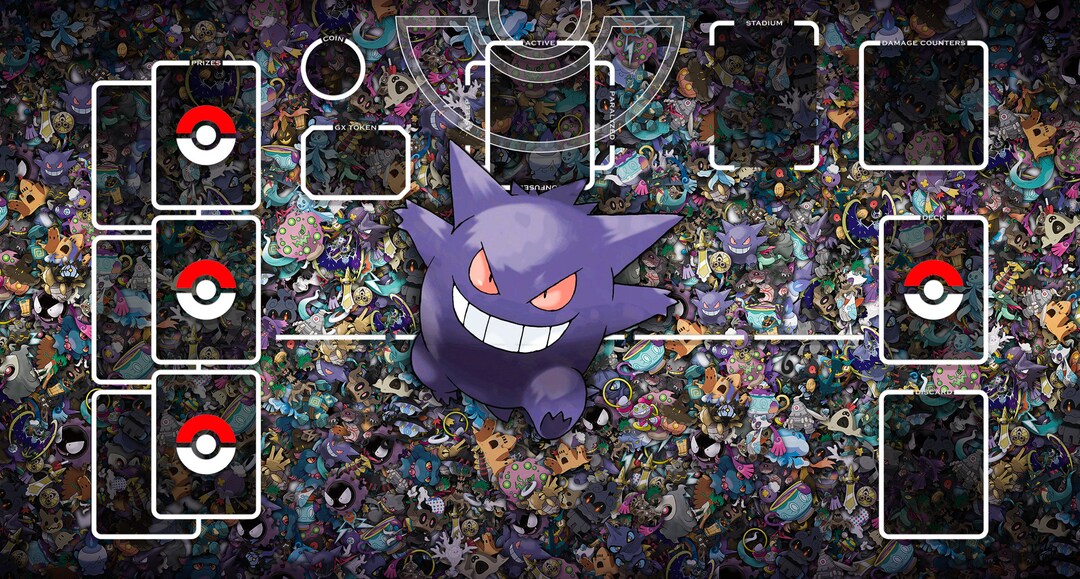 Playmat Pokemon TCG / Playmat for Pokemon Gengar/gengar - Etsy