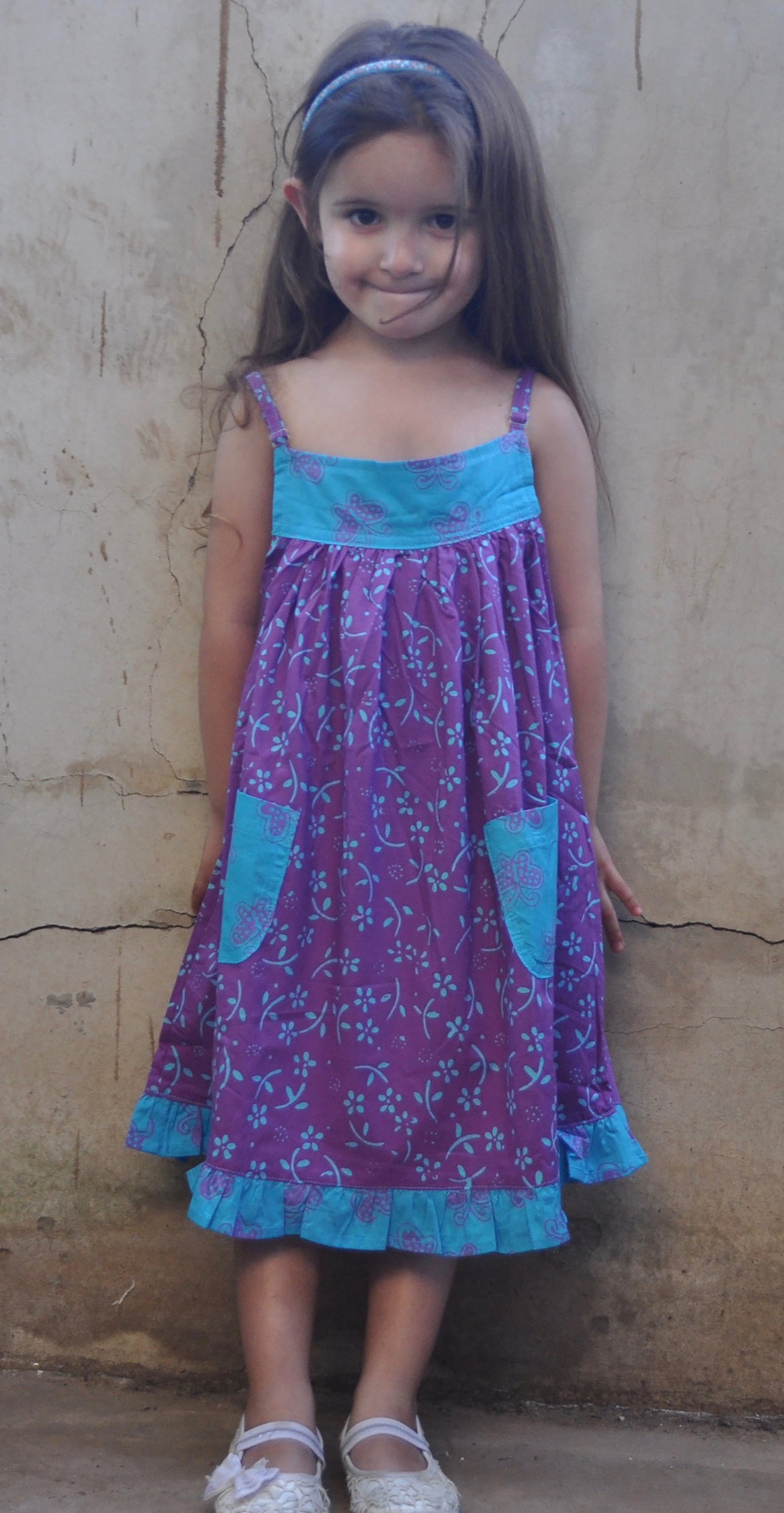 Little Girls Pink Sundress Children's Cotton Dress 2-6 Years Girl Batik ...