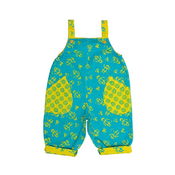 Handcrafted Kids Overall with Batik Stamp Prints Gender | Etsy