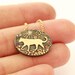 Lioness Charm Pendant Necklace, 14k Gold Art Deco Necklace for Women ...