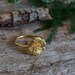 Nature Flower Ring, Gold Flower Ring, Statement Ring, Plant Jewelry ...